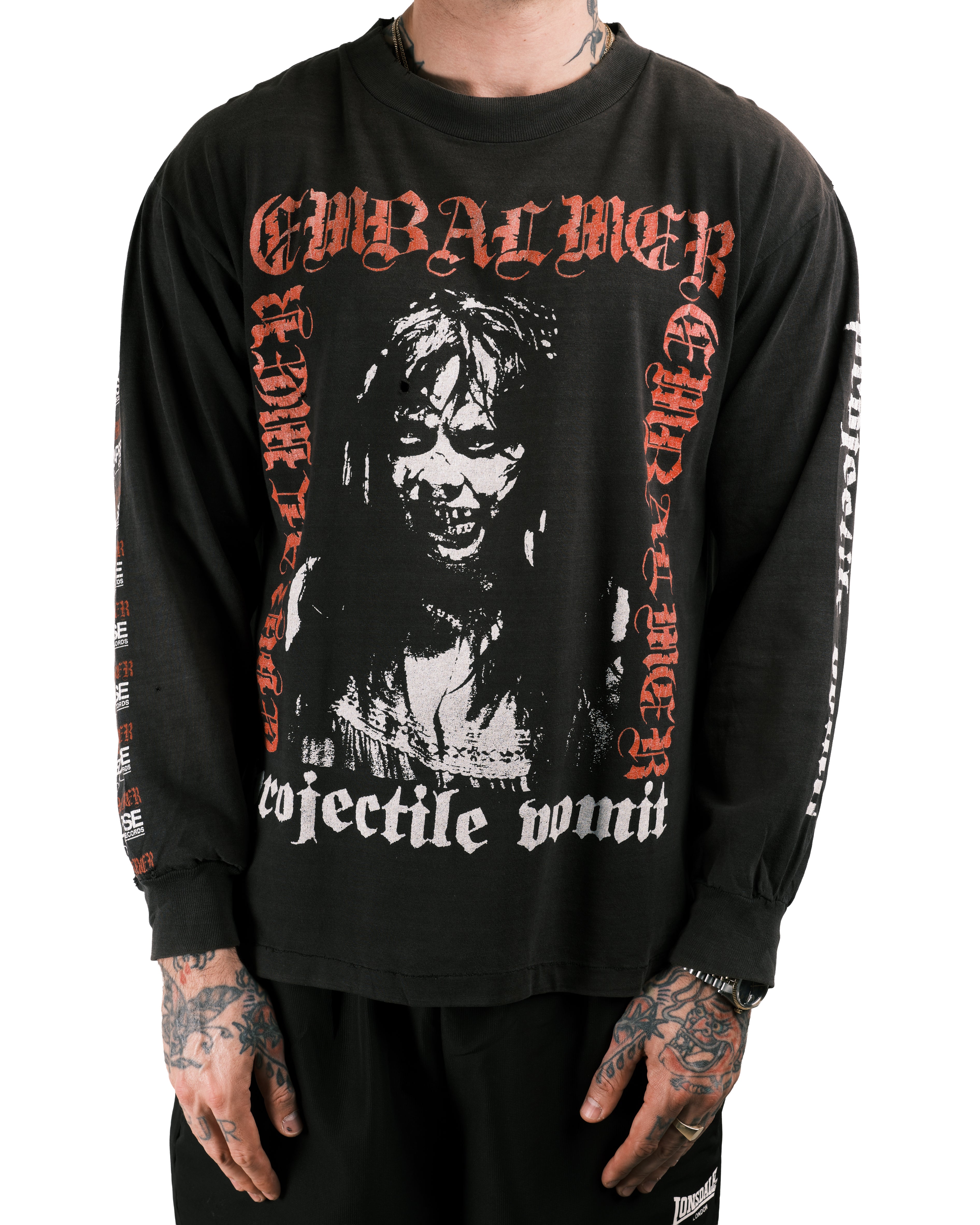 Vintage 90’s Embalmer Projectile Vomit Longsleeve – Mills Vintage USA