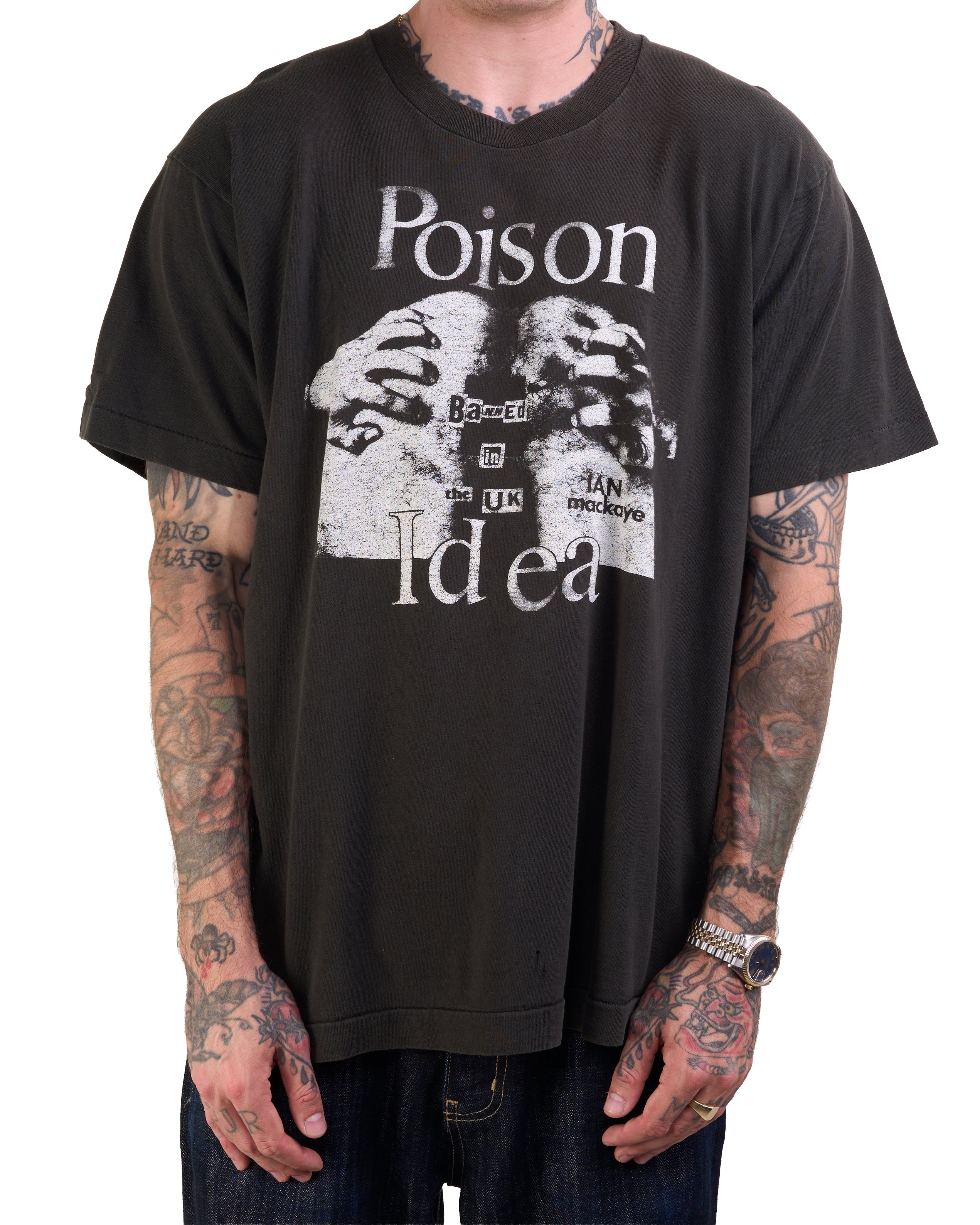Vintage 90’s Poison Idea Banned In The UK T-Shirt – Mills Vintage USA