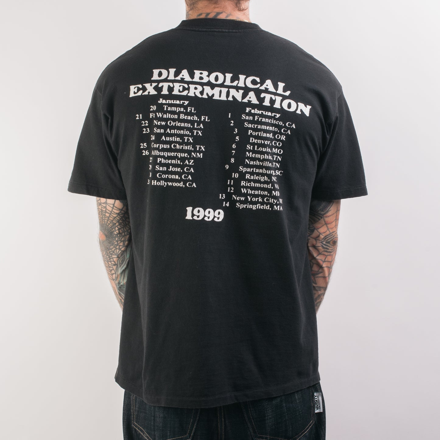 Vintage 1999 Angel Corpse Diabolical Extermination Tour T-Shirt – Mills ...