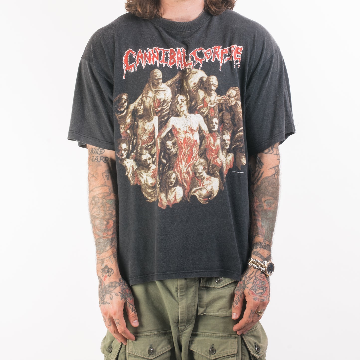 Vintage 1994 Cannibal Corpse Bleeding Easter Tour T-Shirt – Mills ...