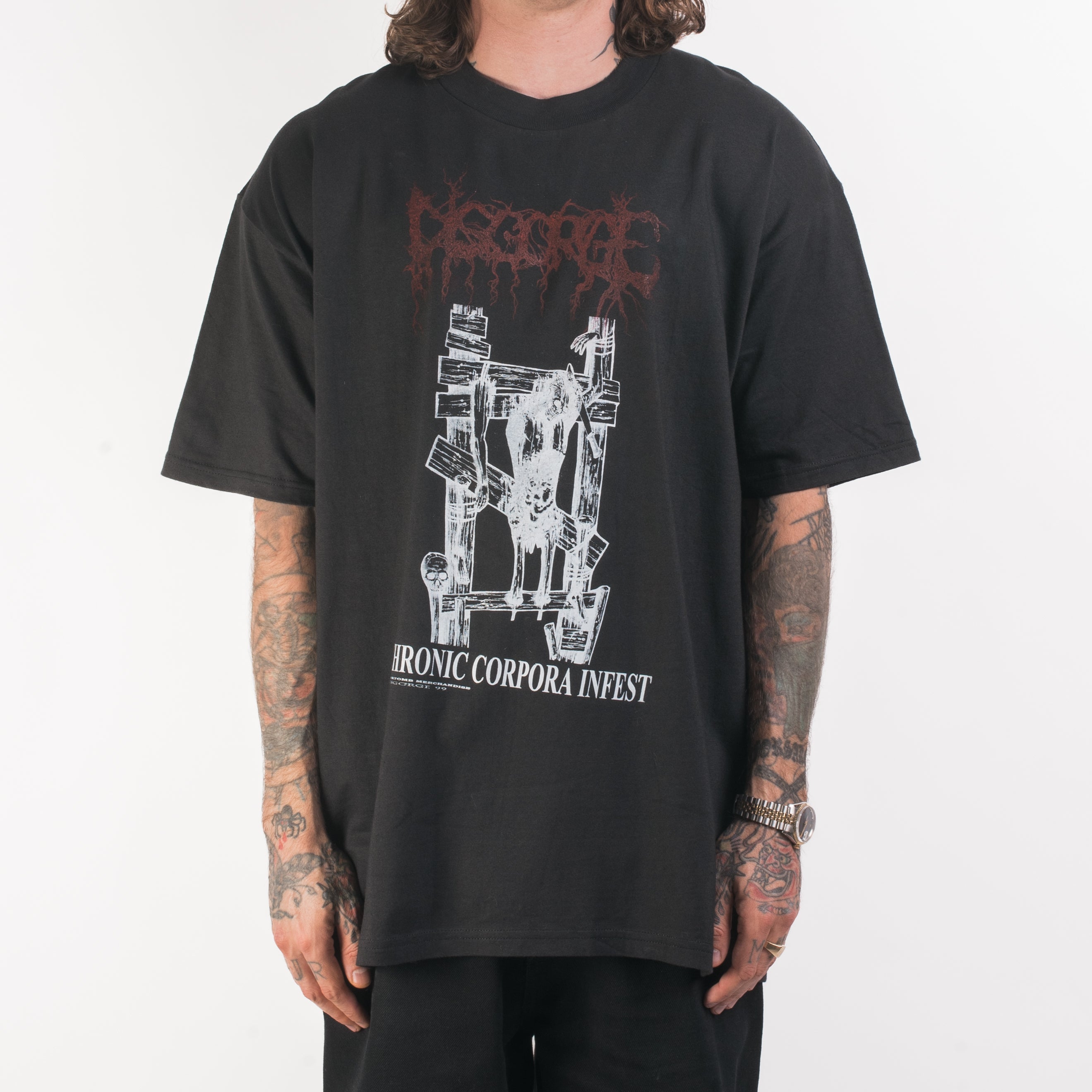 Vintage 1999 Disgorge Chronic Corpora Infest T-Shirt – Mills Vintage USA