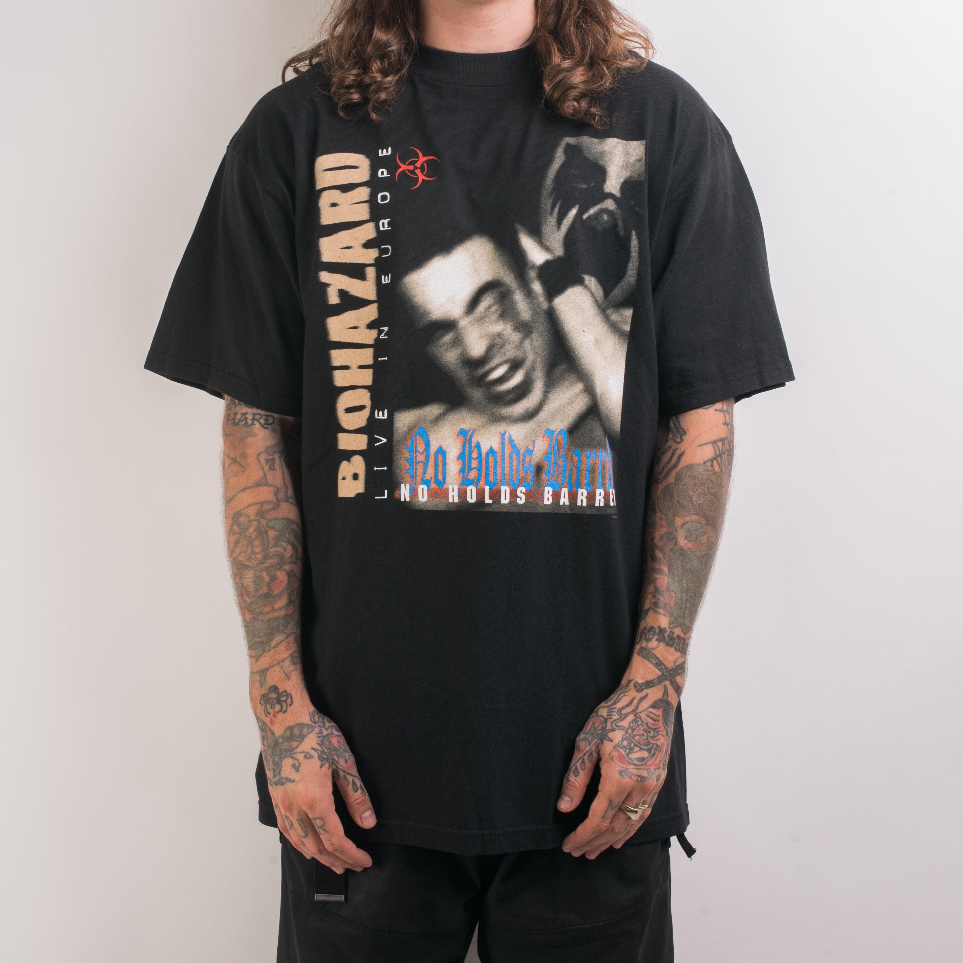 Vintage 1997 Biohazard No Holds Barred T-Shirt – Mills Vintage USA