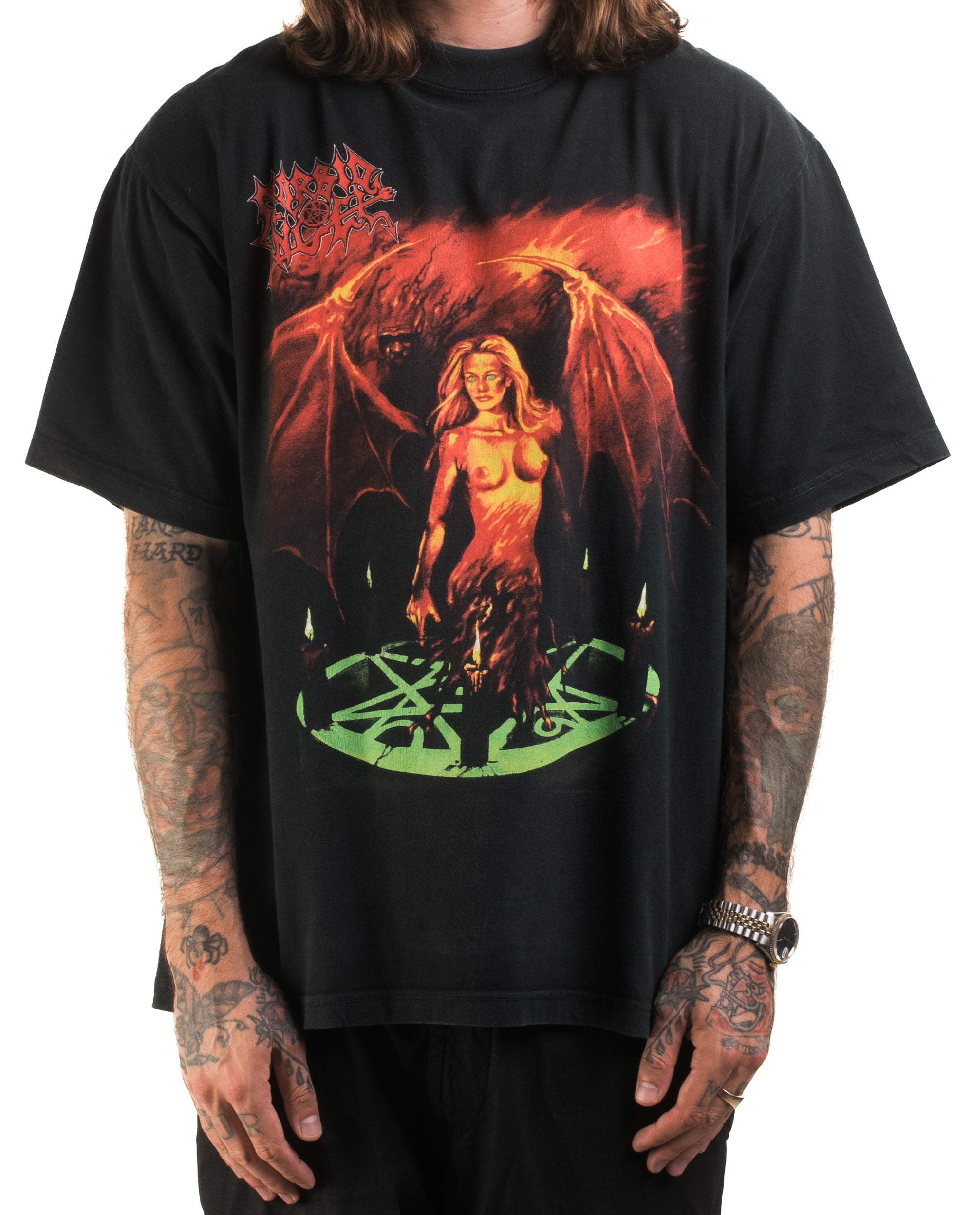 Vintage 1996 Morbid Angel Angel Of Disease T-Shirt – Mills Vintage USA