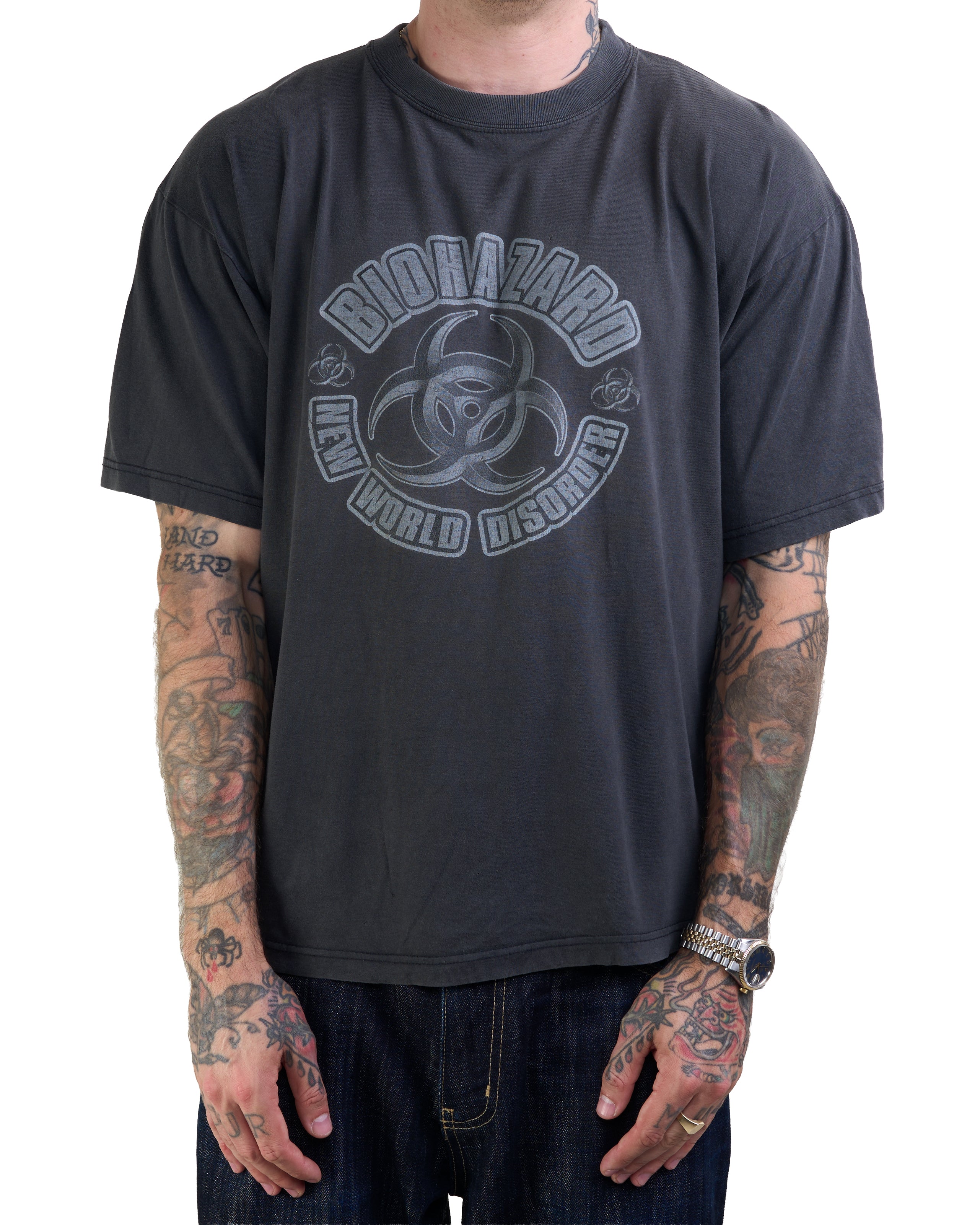 Vintage Biohazard New World Disorder T-Shirt – Mills Vintage USA