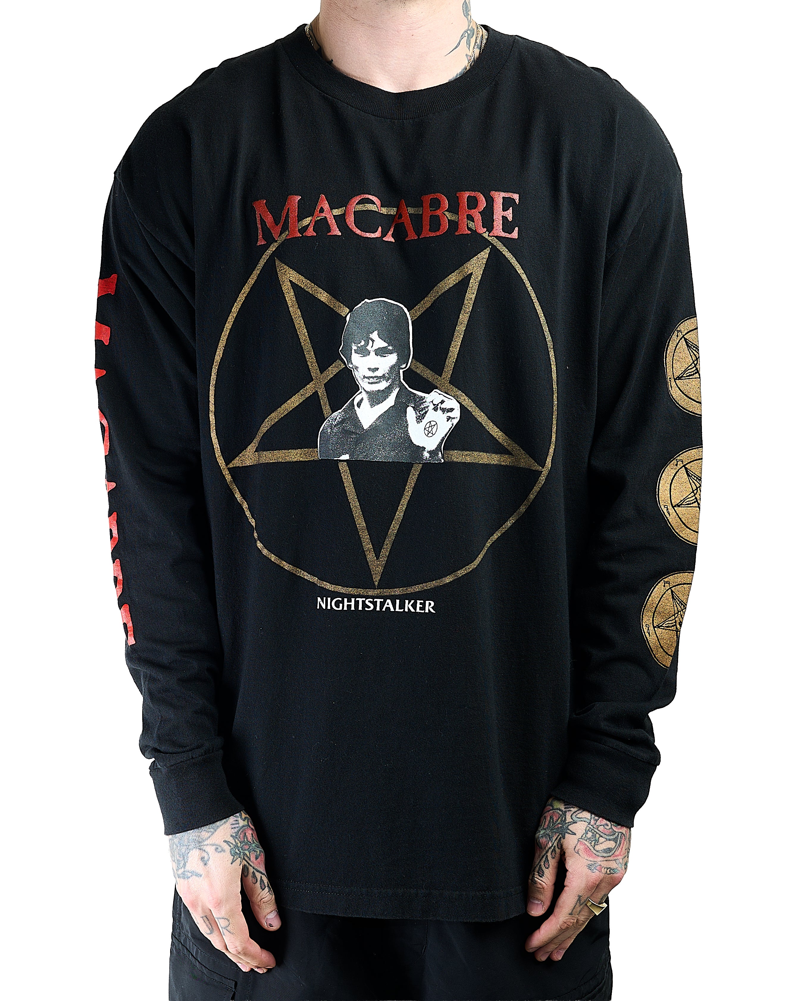 Vintage 90’s Macabre Nightstalker Longsleeve – Mills Vintage USA