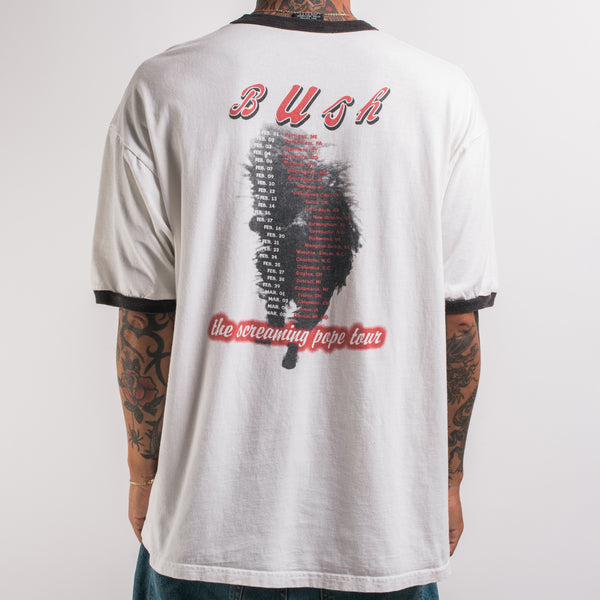 Vintage 1995 Bush The Screaming Pope Tour Ringer T-Shirt – Mills ...