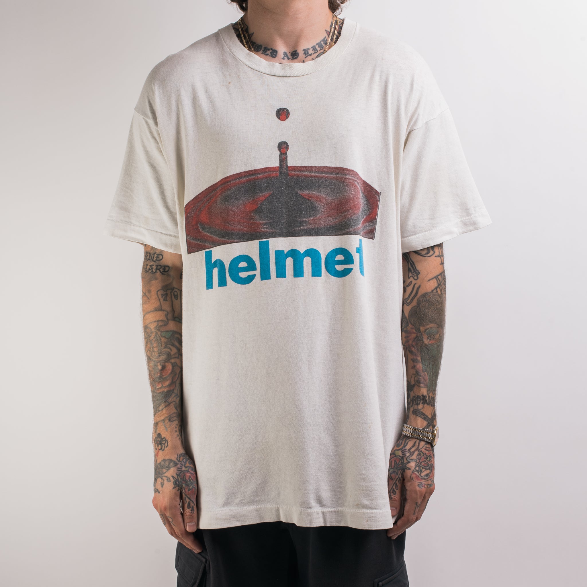 Vintage 90’s Helmet Meantime Tour T-Shirt – Mills Vintage USA