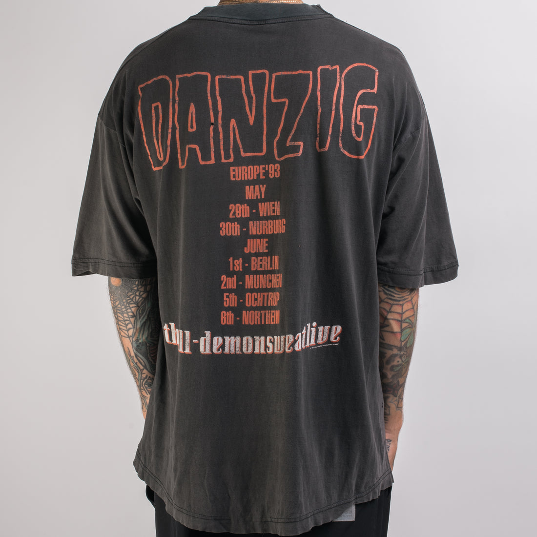 Vintage 1993 Danzig Thrall- Demonsweatlive Tour T-Shirt – Mills Vintage USA